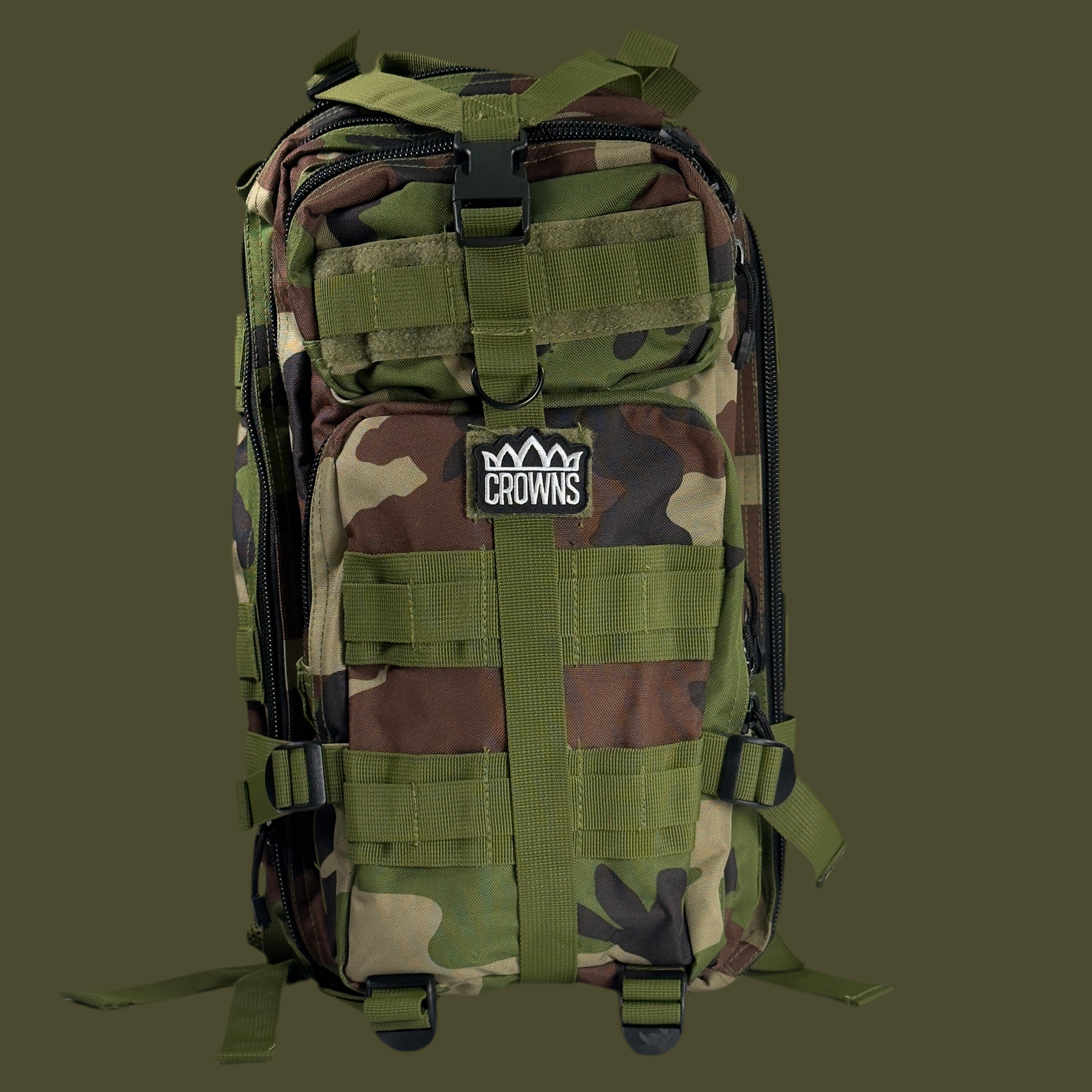 Tactical BackPack -Woodland Camo – Crowns Guam
