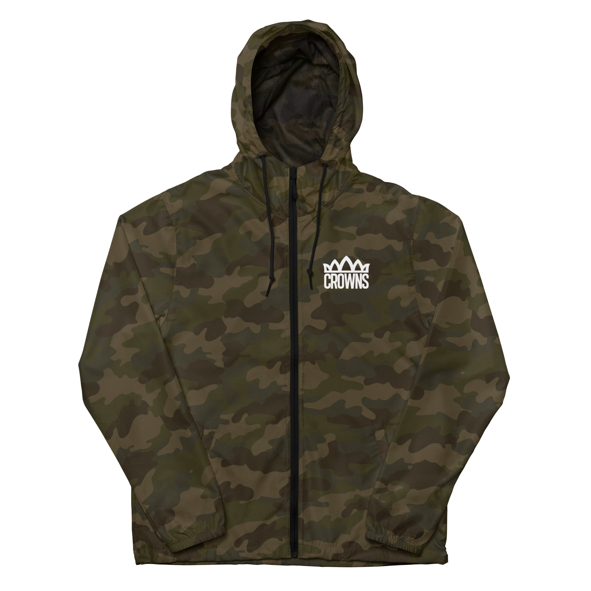 Logo lightweight zipup windbreaker: Camo (Made to Order) – Crowns Guam